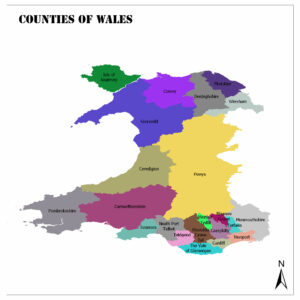 Counties of Wales | Mappr