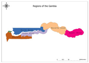 Regions of the Gambia | Mappr