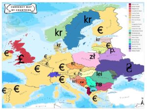Currency Map by Countries | Mappr