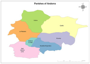 Communities/Parishes of Andorra | Mappr