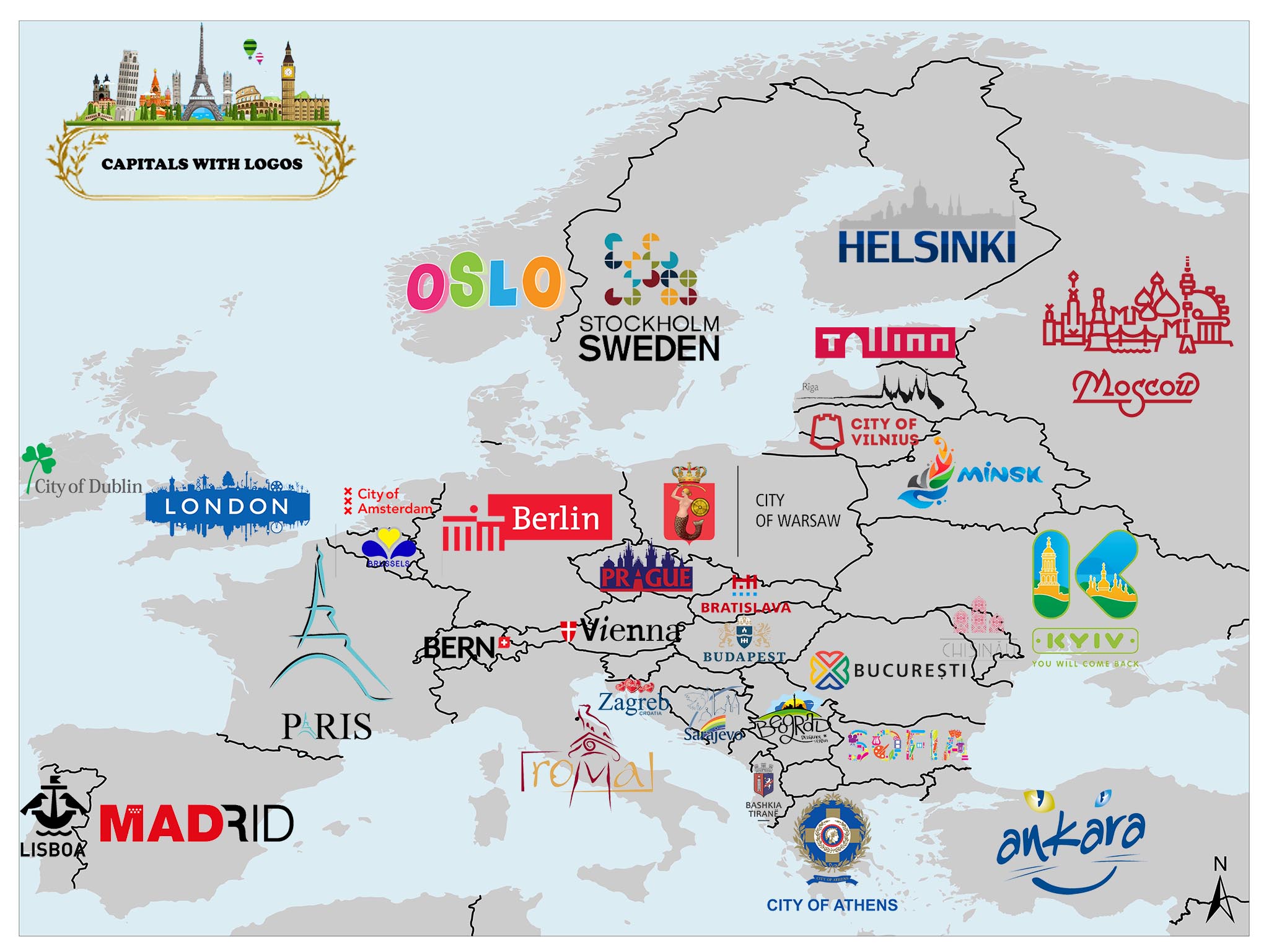 List Of 8 A Capital City In Europe