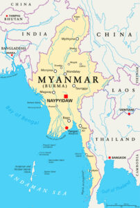 Where is Myanmar? 🇲🇲 | Mappr