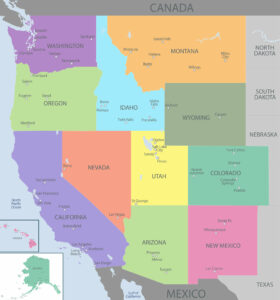 Map of Western United States | Mappr