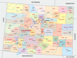 Colorado Counties Map | Mappr