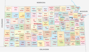 Kansas Counties Map | Mappr