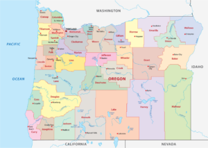 Oregon Counties Map | Mappr