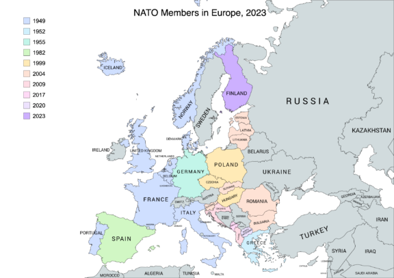 North Atlantic Treaty Organization (NATO)/NATO Map | Mappr