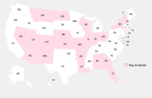 Stop and ID States Map | Mappr