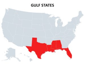 US Gulf Coast Map | Mappr