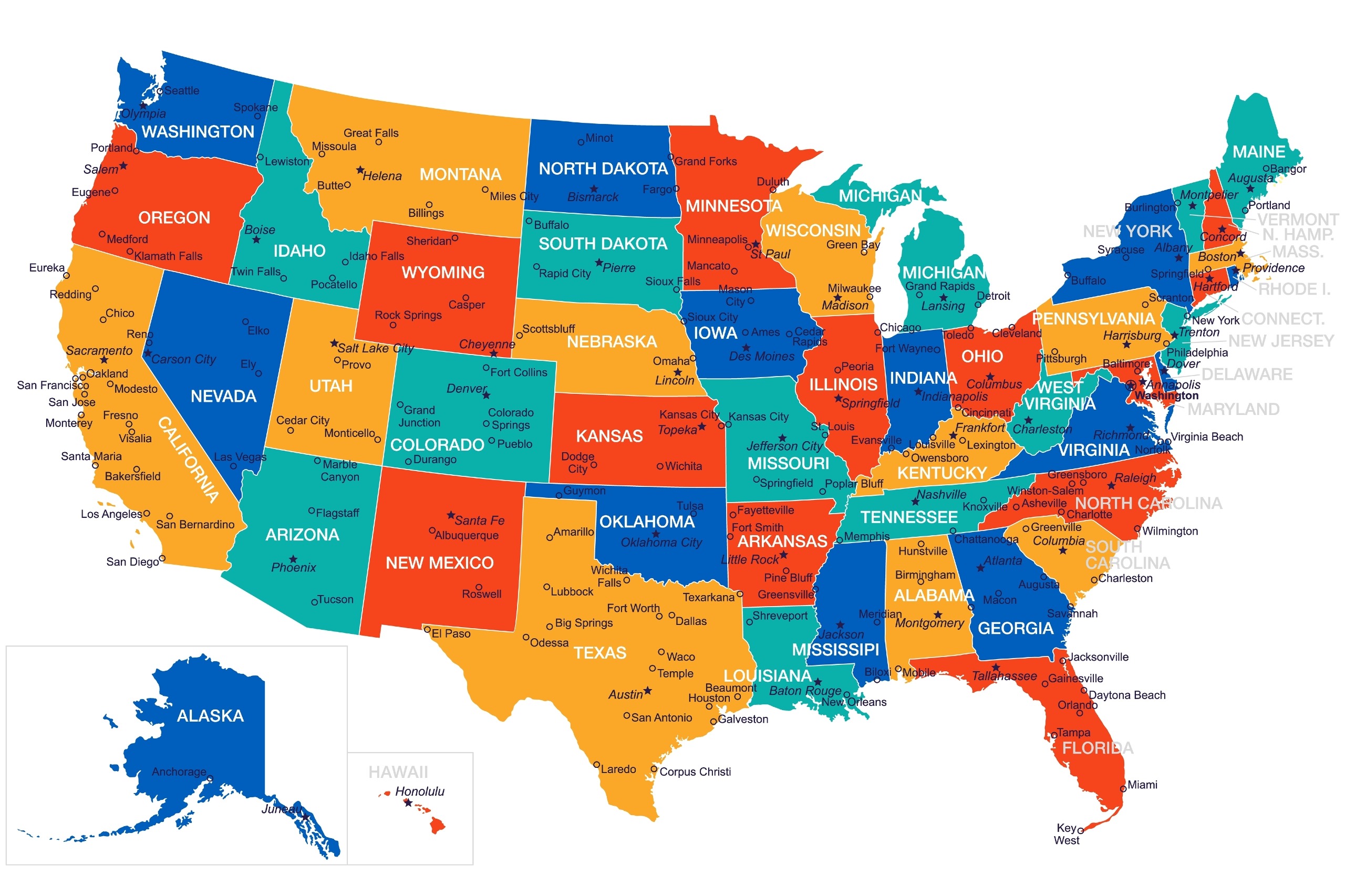 Large Detailed Political Map Of The United States The Usa 547x350 Large Detailed Political Map Of The United States The Usa 547x350