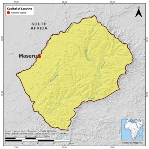 Lesotho Maps | Mappr