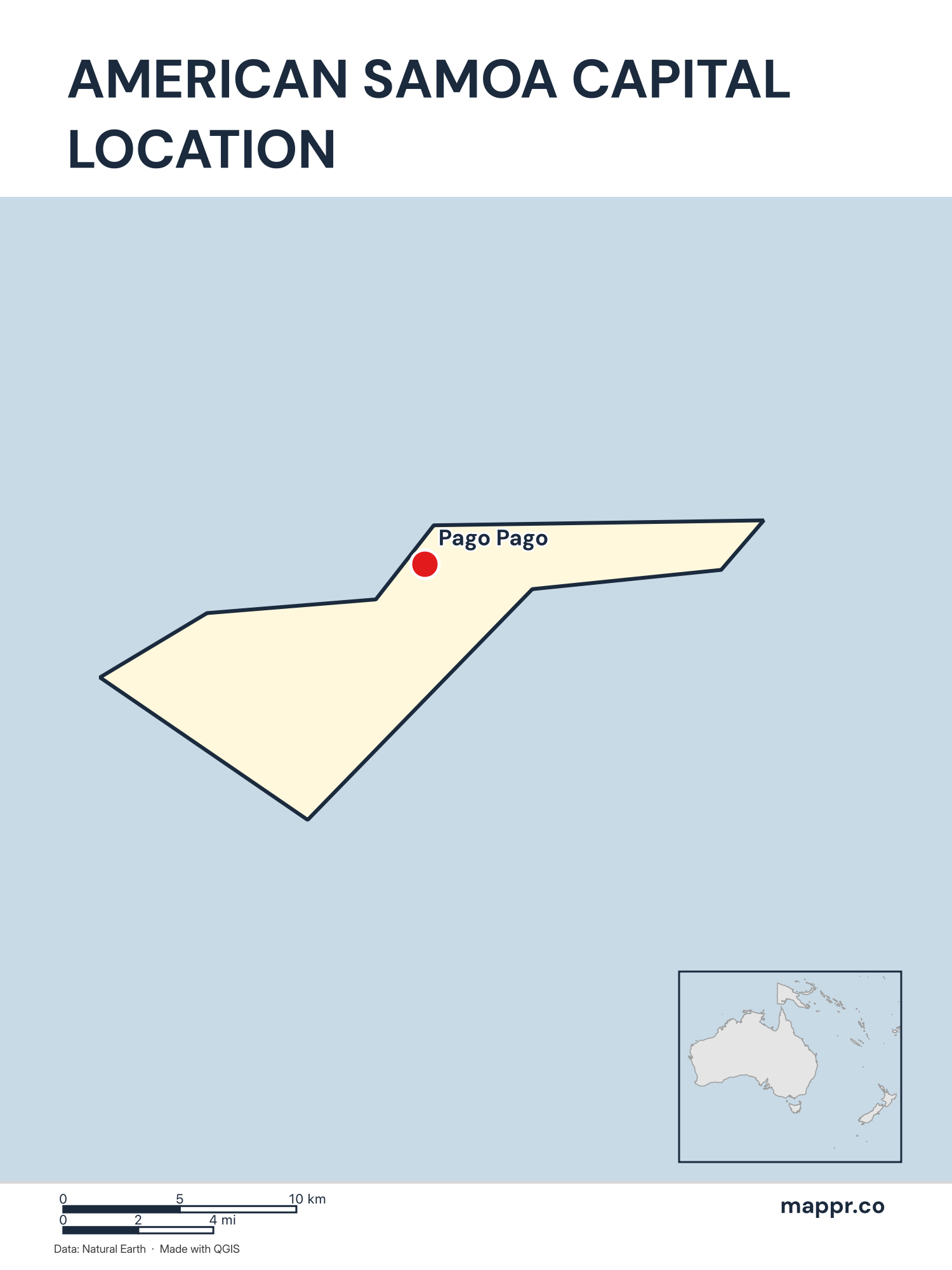 American Samoa Maps — Free Printable Maps | Mappr