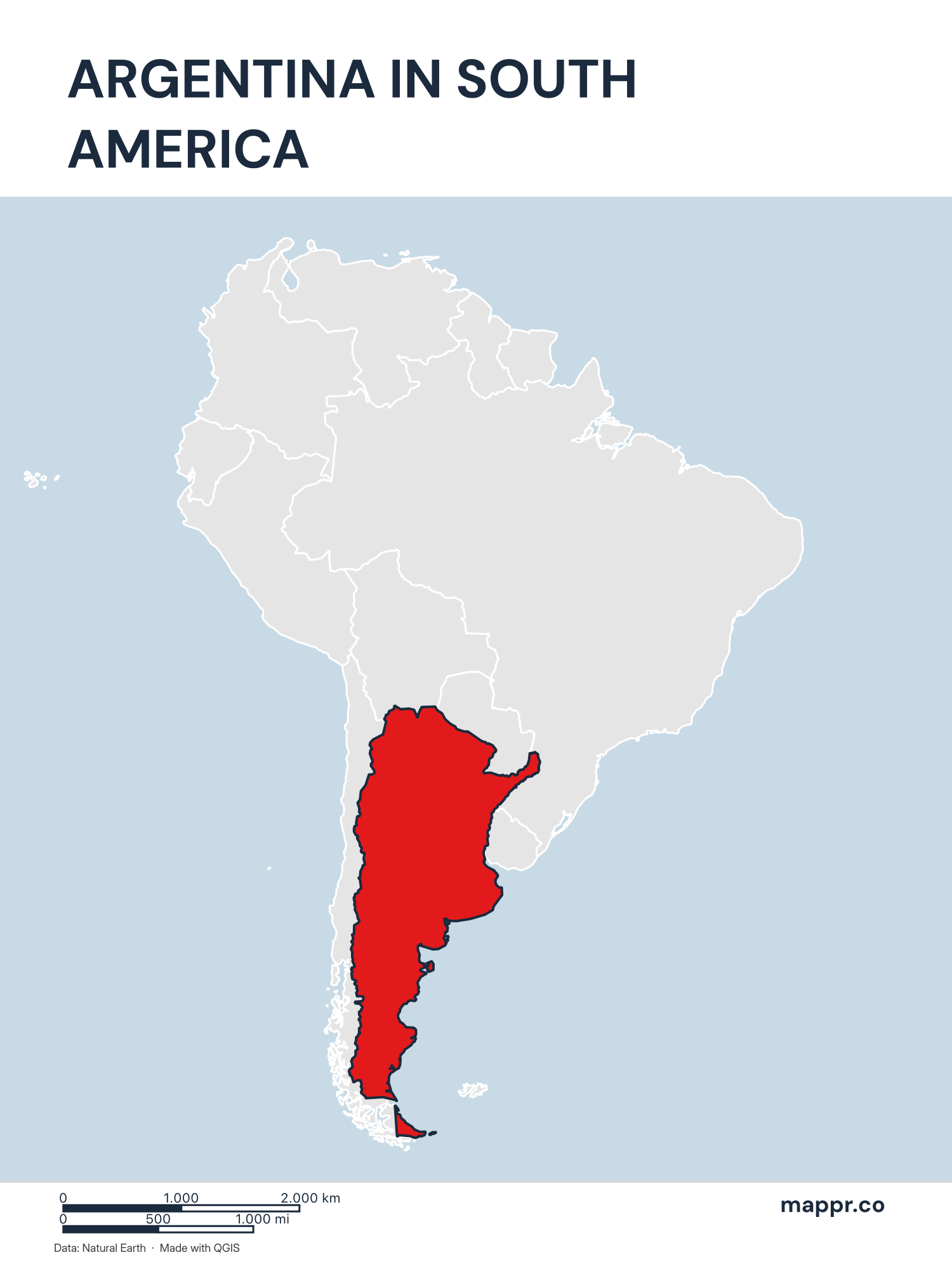 Argentina Maps — Free Printable Maps of Argentina | Mappr