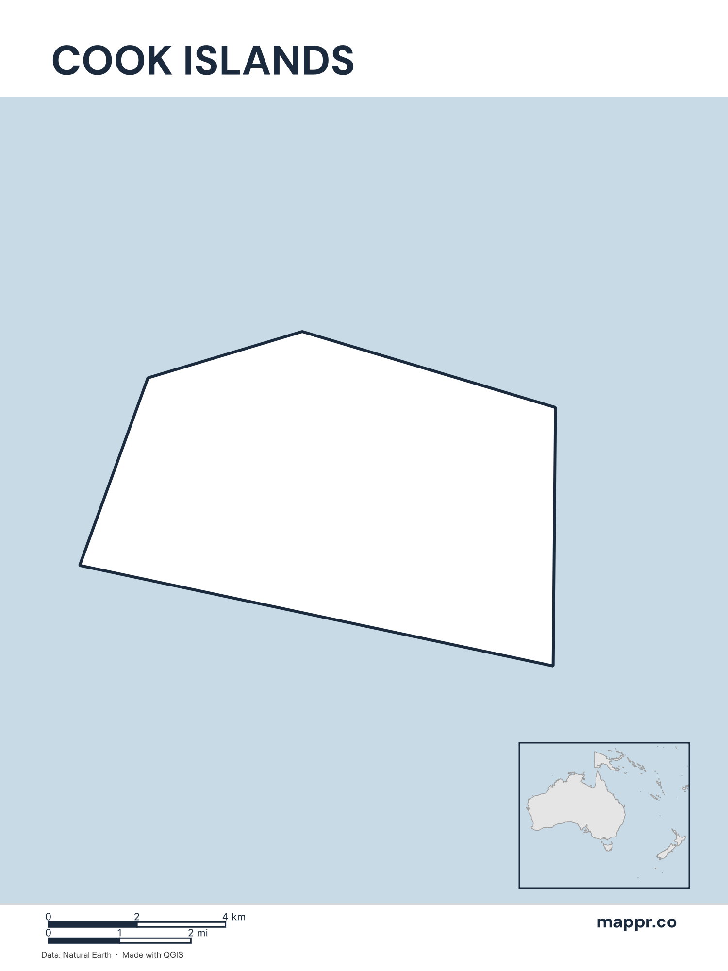 Cook Islands Maps — Free Printable Maps | Mappr