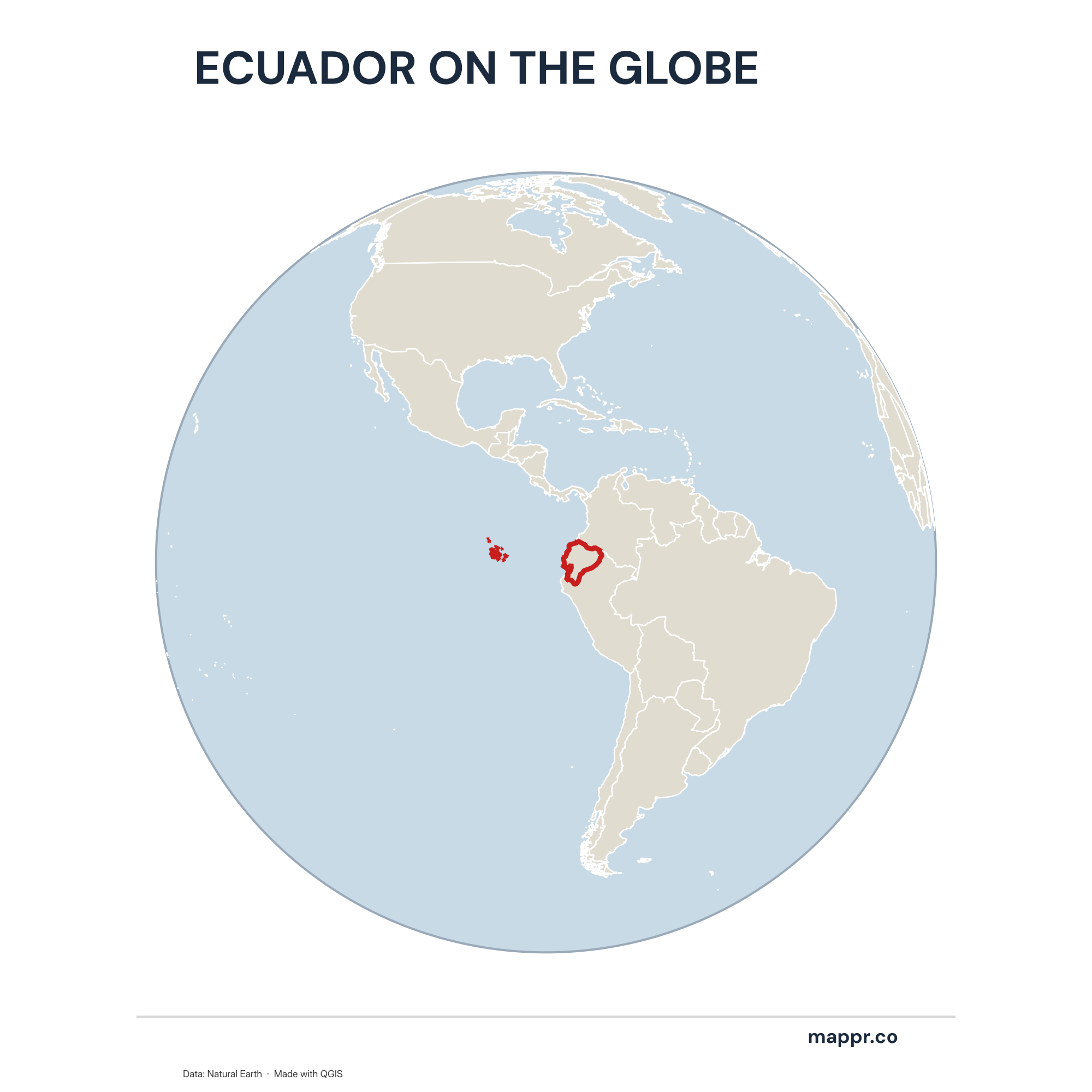 Ecuador Maps — Free Printable Maps of Ecuador | Mappr