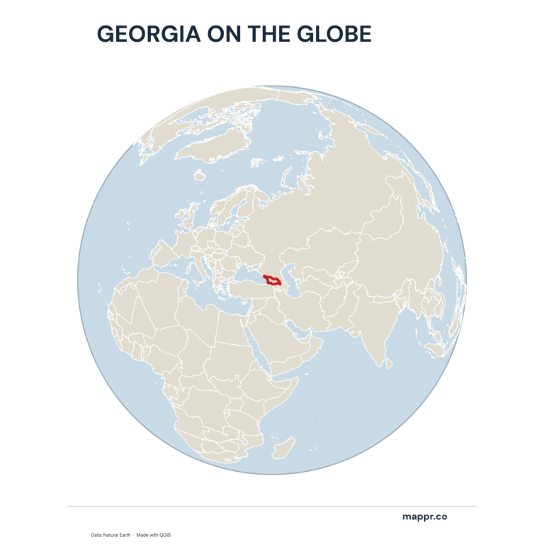 Georgia Maps — Free Printable Maps of Georgia (Country) | Mappr
