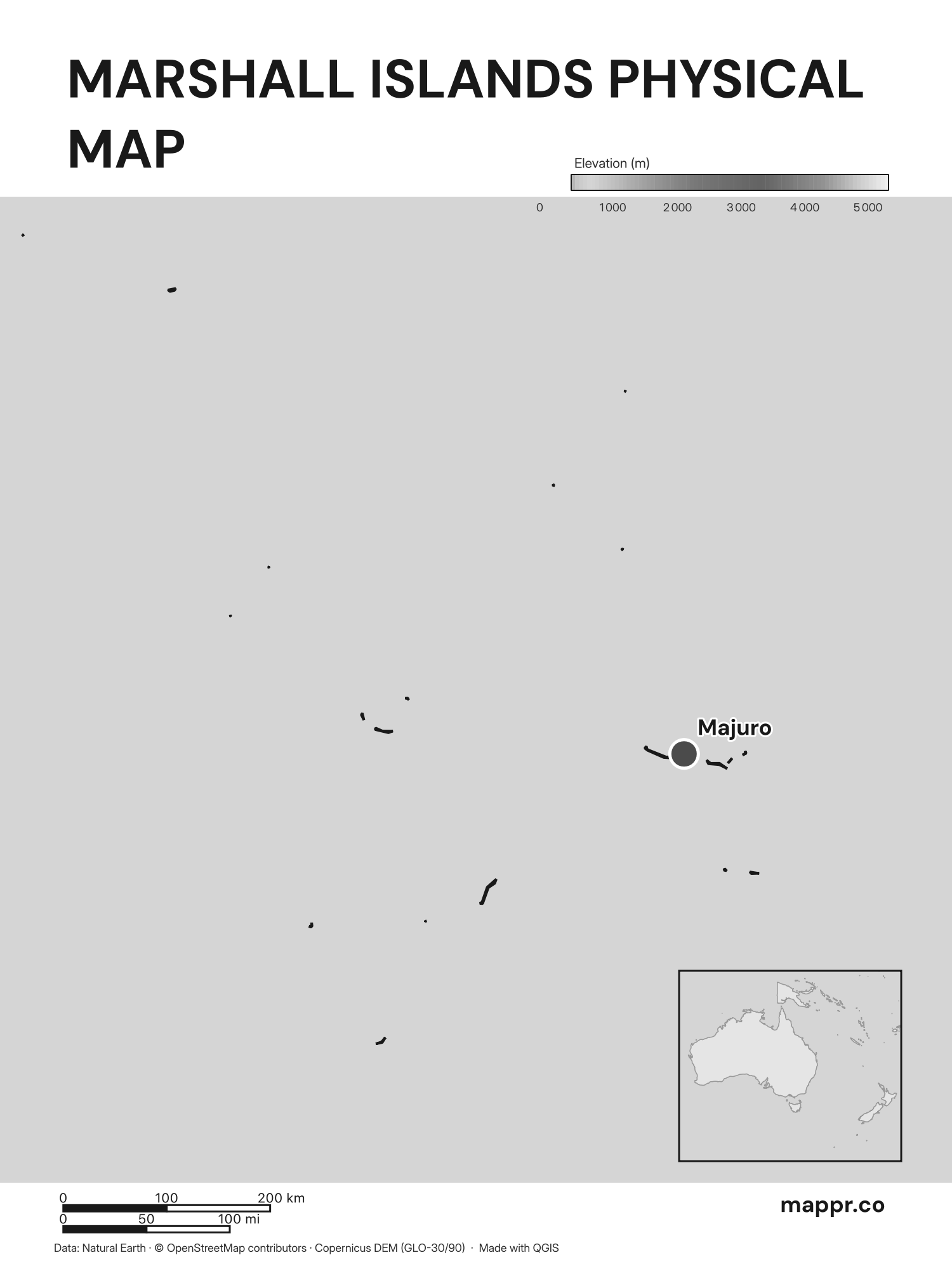Marshall Islands Maps — Free Printable Maps | Mappr