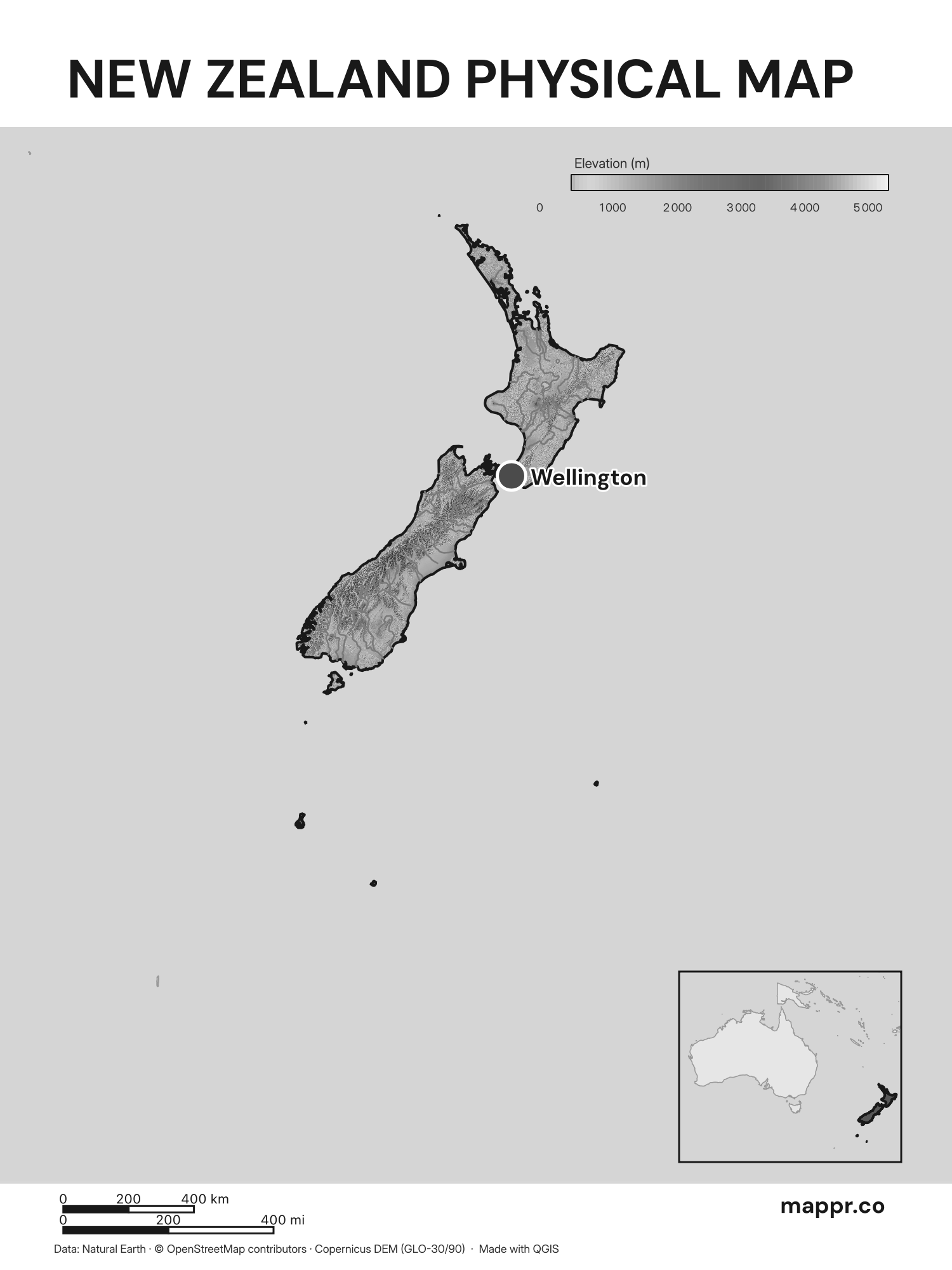 New Zealand Maps — Free Printable Maps of New Zealand | Mappr