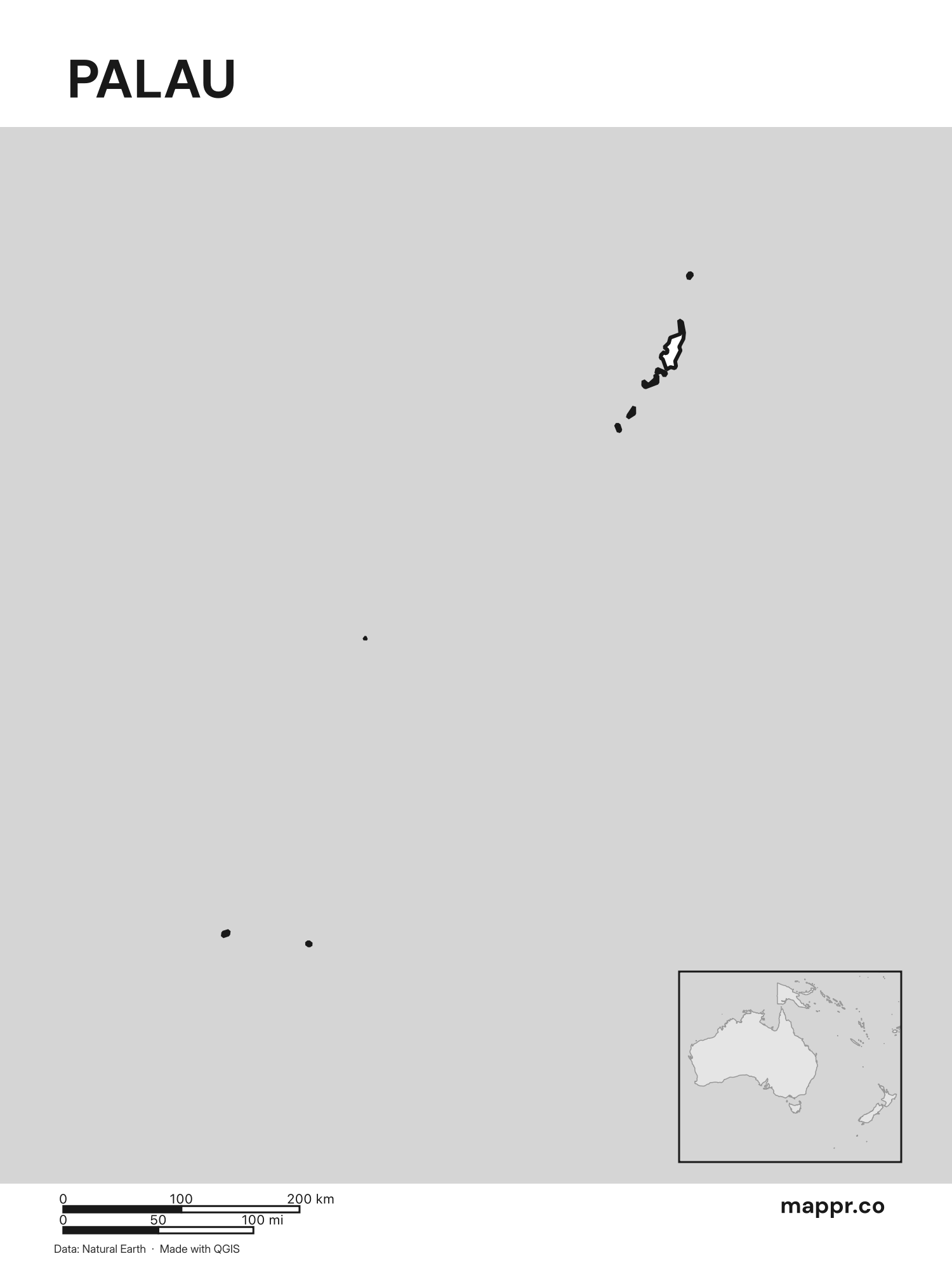 Palau Maps — Free Printable Maps of Palau | Mappr