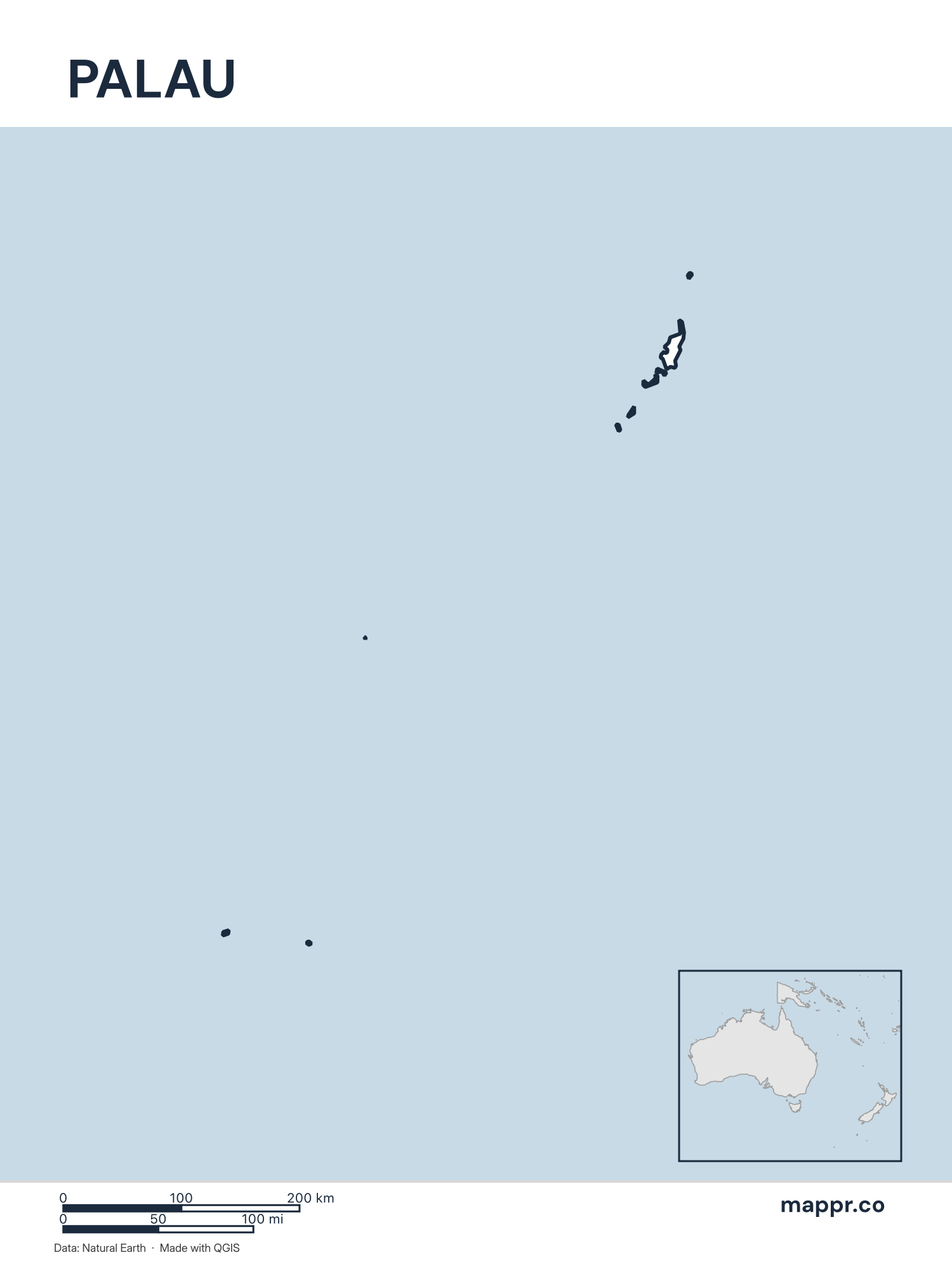 Palau Maps — Free Printable Maps of Palau | Mappr