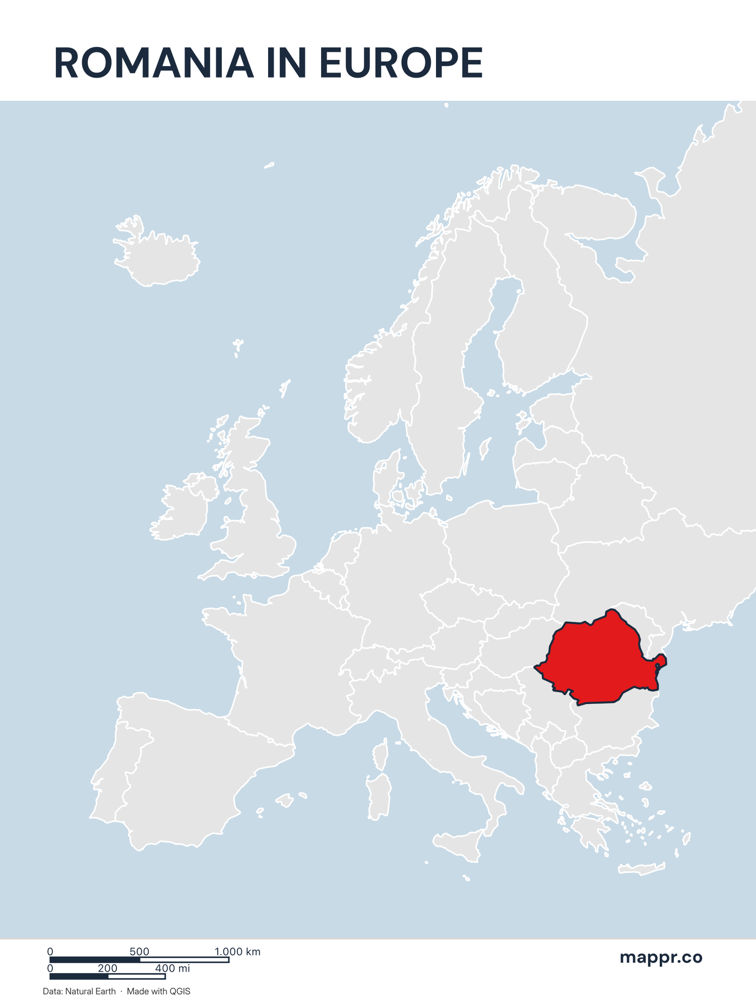 Romania Maps — Free Printable Maps of Romania | Mappr